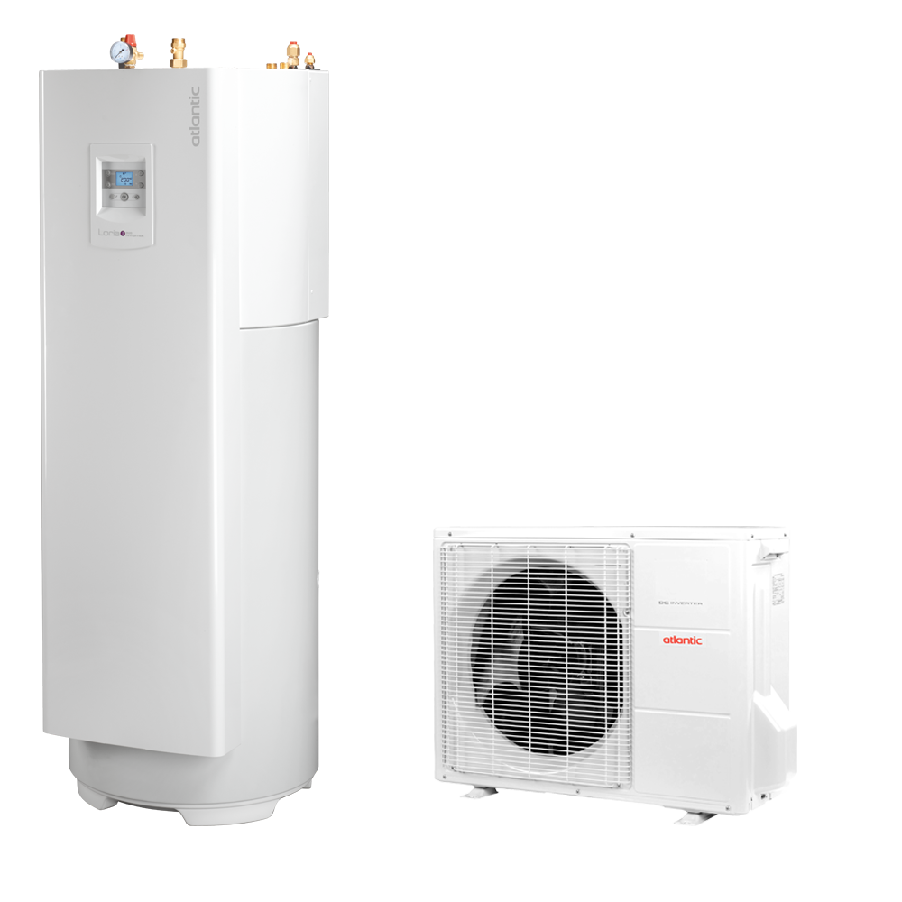 ATLANTIC Loria Duo levegő-víz hőszivattyú, R32, HMV, lemezes, 230V, 8kW ...