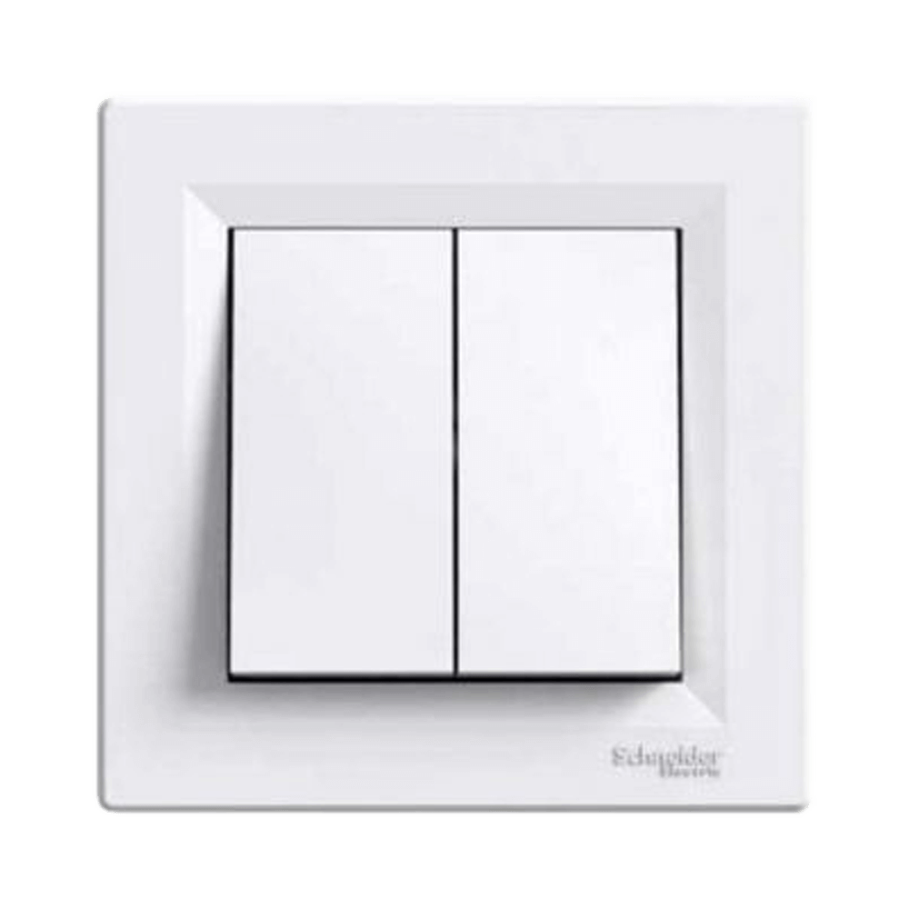 Schneider ASFORA 105 csillárkapcsoló, kerettel, fehér - Gépész Holding