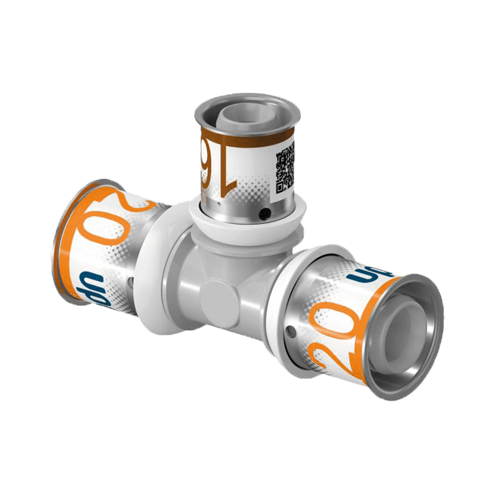 UPONOR S-Press PLUS (MLC) PPSU szűkített T-idom, 25-16-25mm - Gépész ...